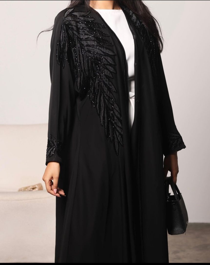 Shadow Veil Abaya | Black Rose Abayas
