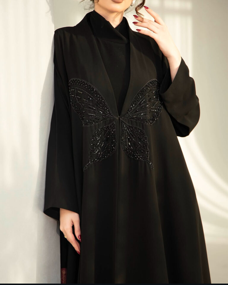 BUTTERFLY ABAYA | Black Rose Abayas